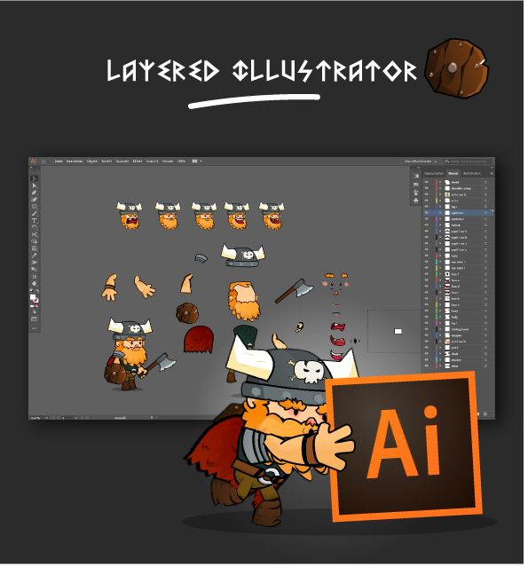 Viking 2D Character Sprites by HamzaCavus | Codester