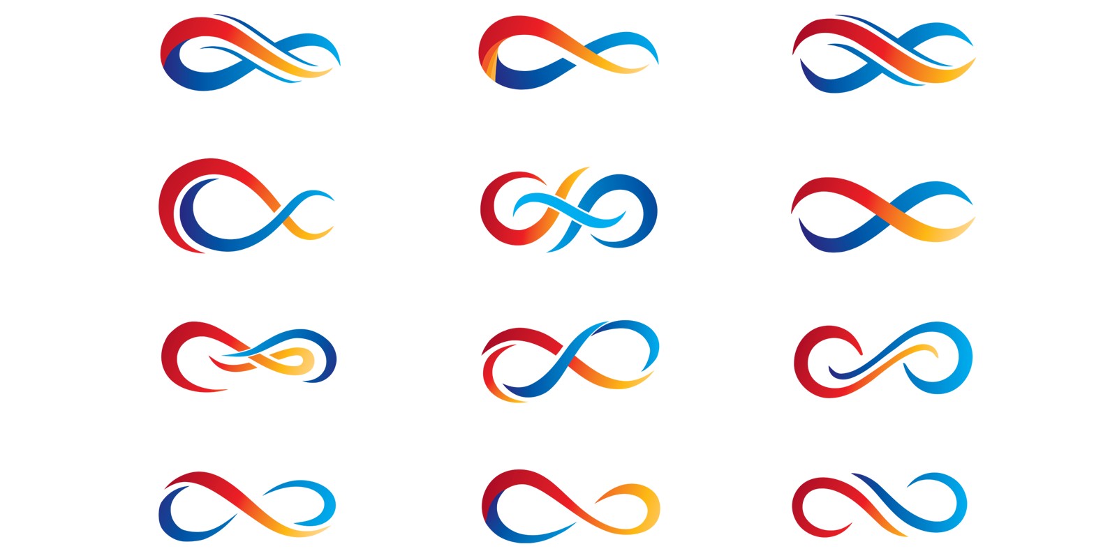 Unique Infinity logo Vector template by OkanMawon | Codester