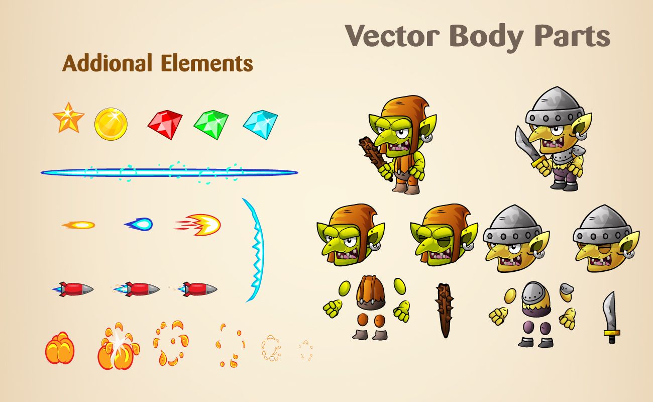 Goblins Game Character Sprites by DionArtworks | Codester