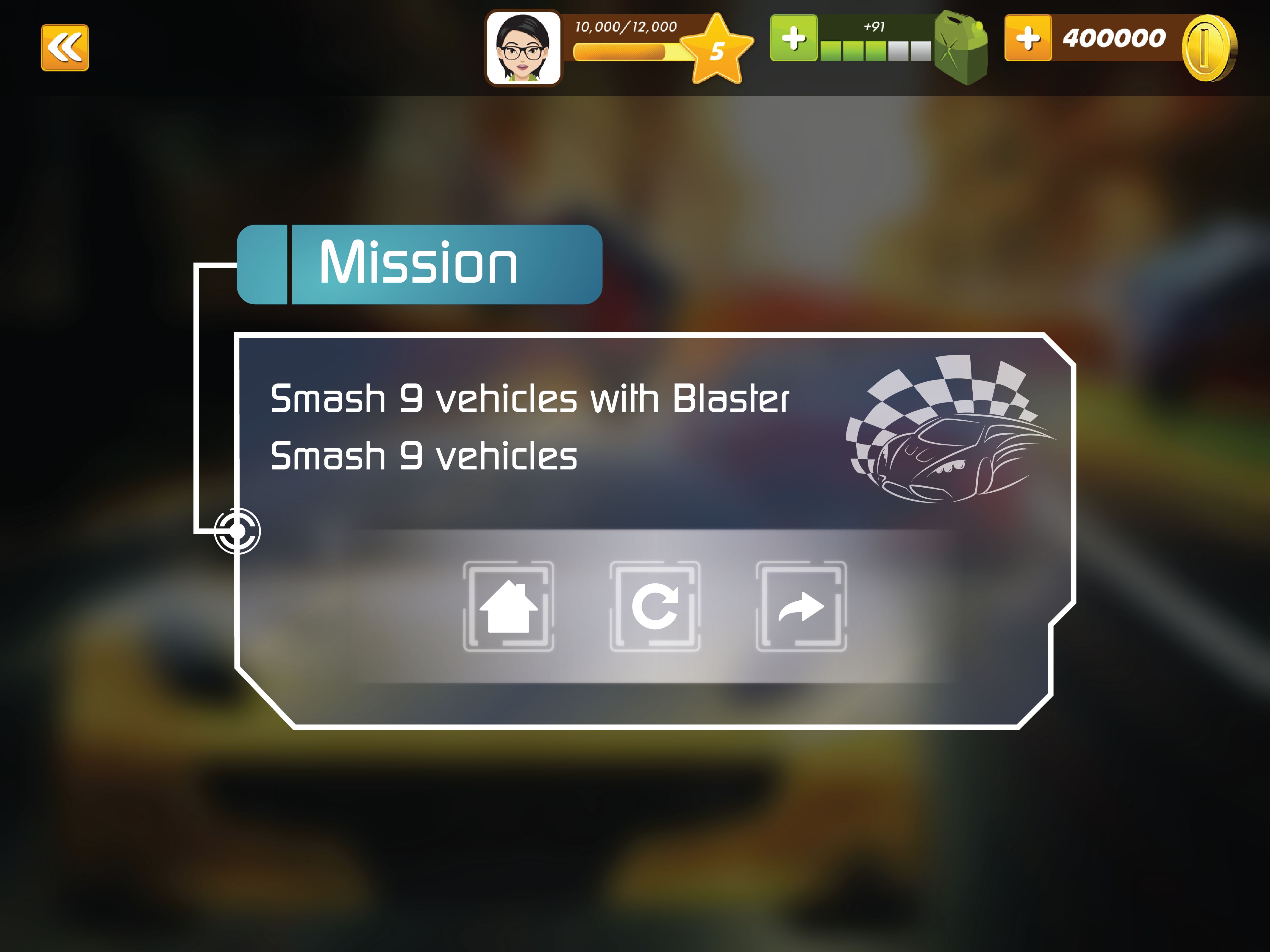 Racing Car Game UI Template Pack 9 by Gamebench | Codester