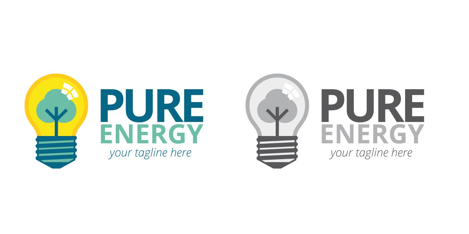 Pure Energy Logo by Doghead | Codester